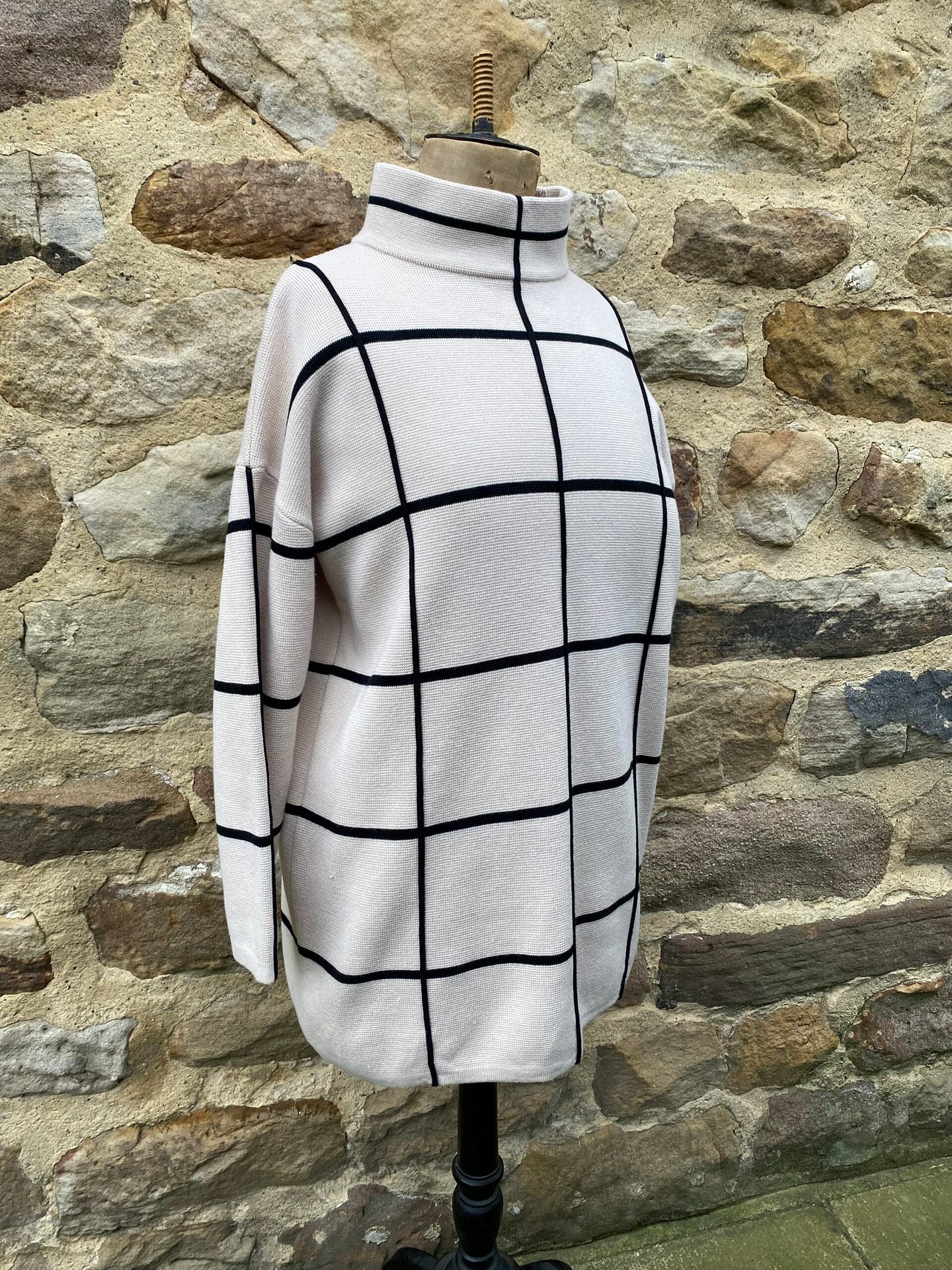 High Neck Long Line Jumper • [ worn + worn ]