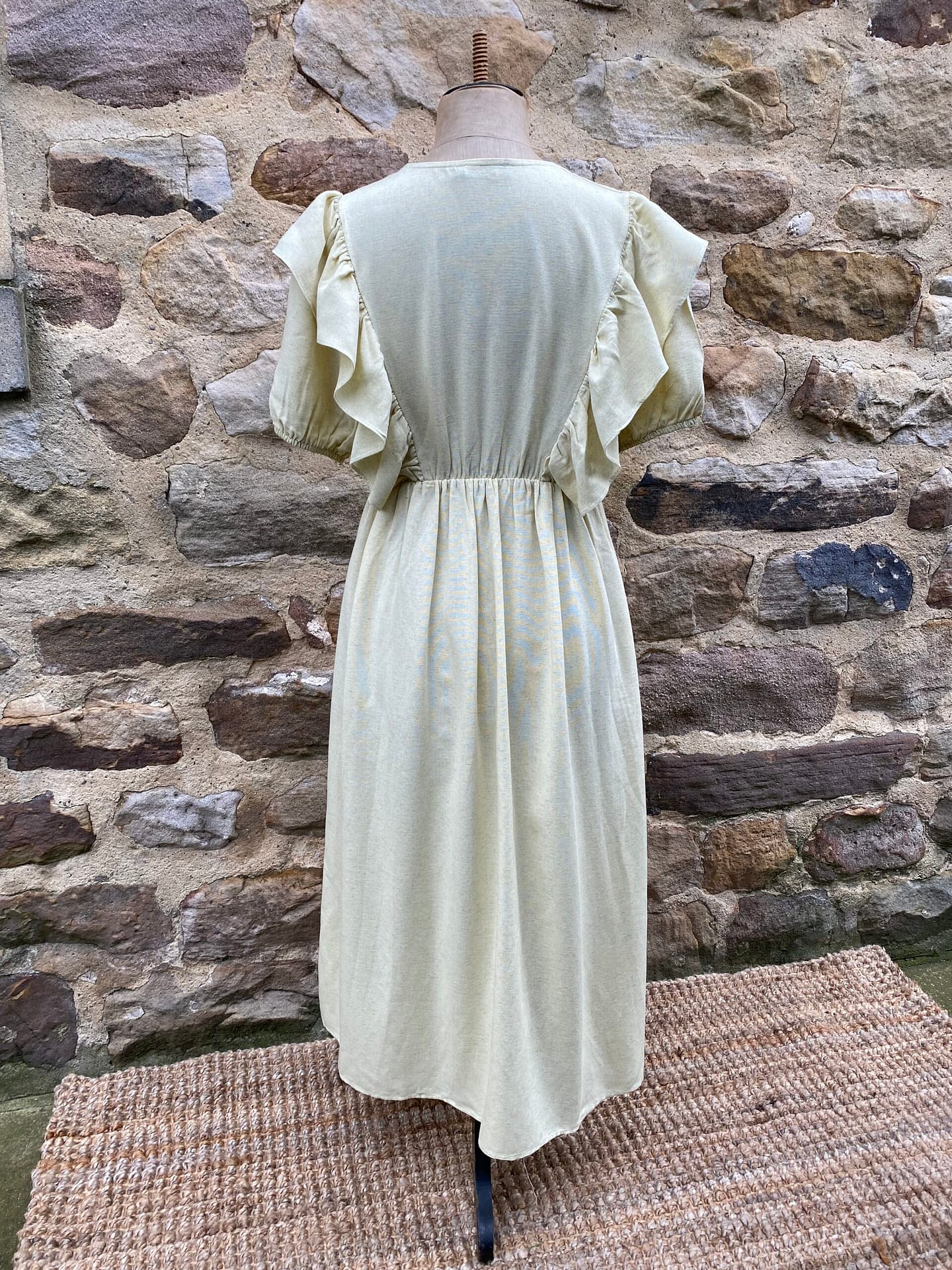 Linen-Look Ruffled Prairie Dress • [ worn + worn ]